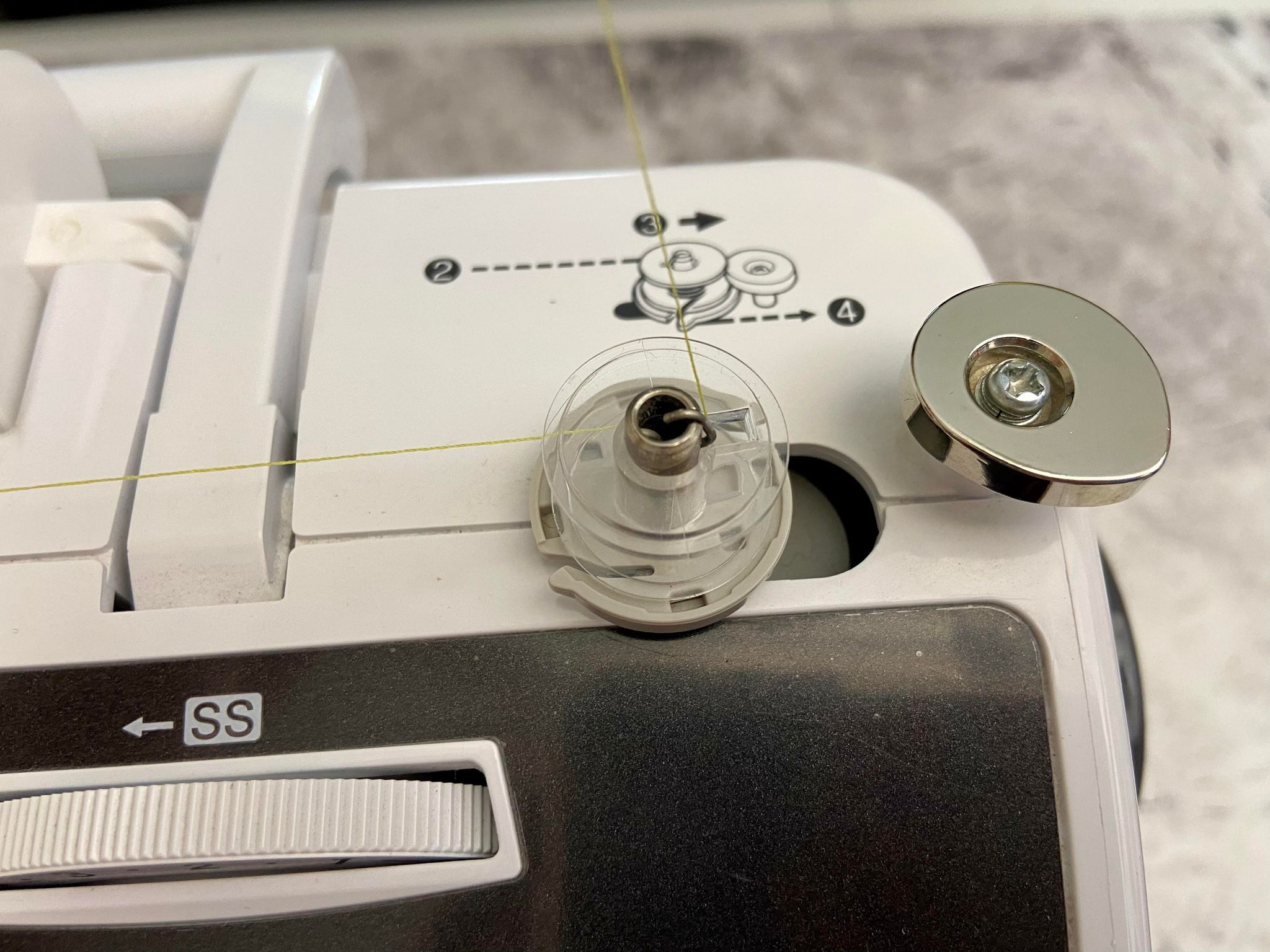 How to Wind a Bobbin - NeedlesnBeadsnSweetasCanbe