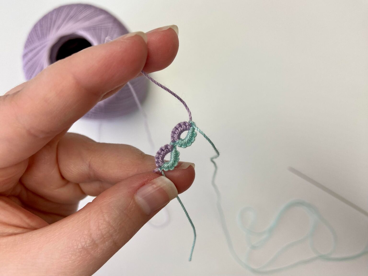 Tutorial on Making a Split Ring in Needle Tatting ...