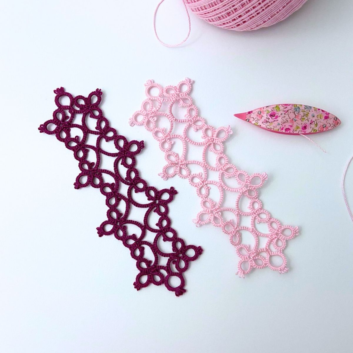 Free Lace Bookmark Shuttle Tatting Pattern Needlesnbeadsnsweetascanbe