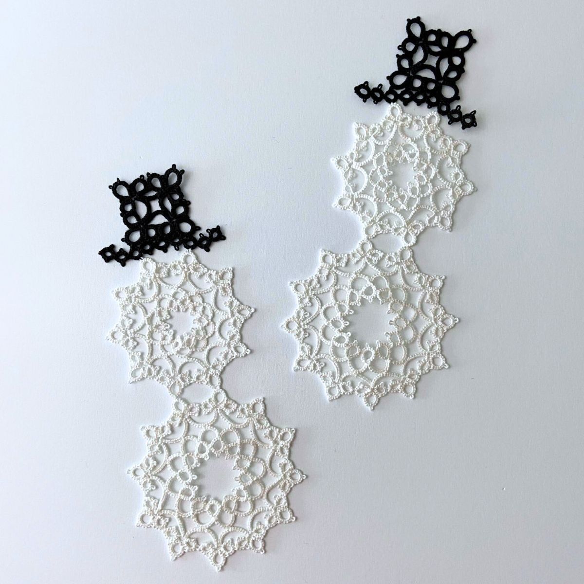 Free Snowman Tatting Pattern and Tutorial - NeedlesnBeadsnSweetasCanbe