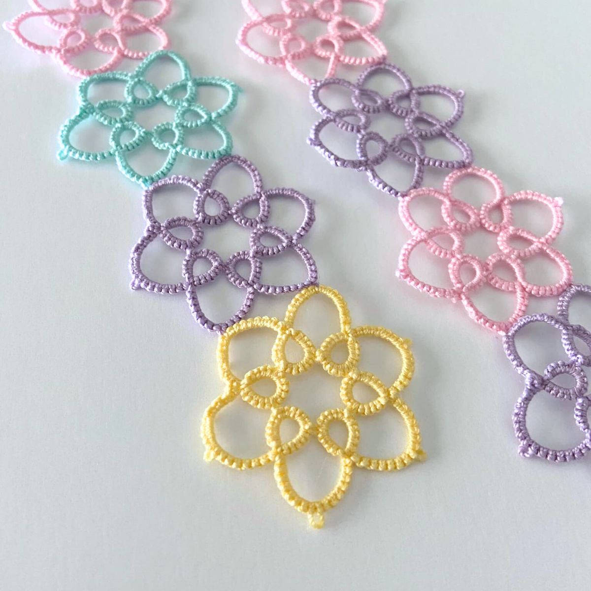 Free Flower Bookmark Tatting Pattern And Tutorial Needlesnbeadsnsweetascanbe