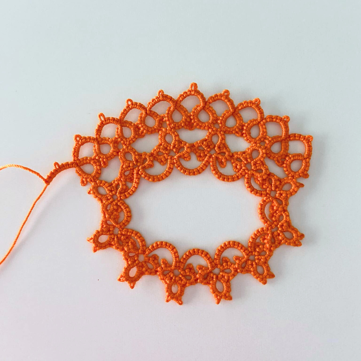 Free Fall Pumpkin Tatting Pattern and Tutorial - NeedlesnBeadsnSweetasCanbe