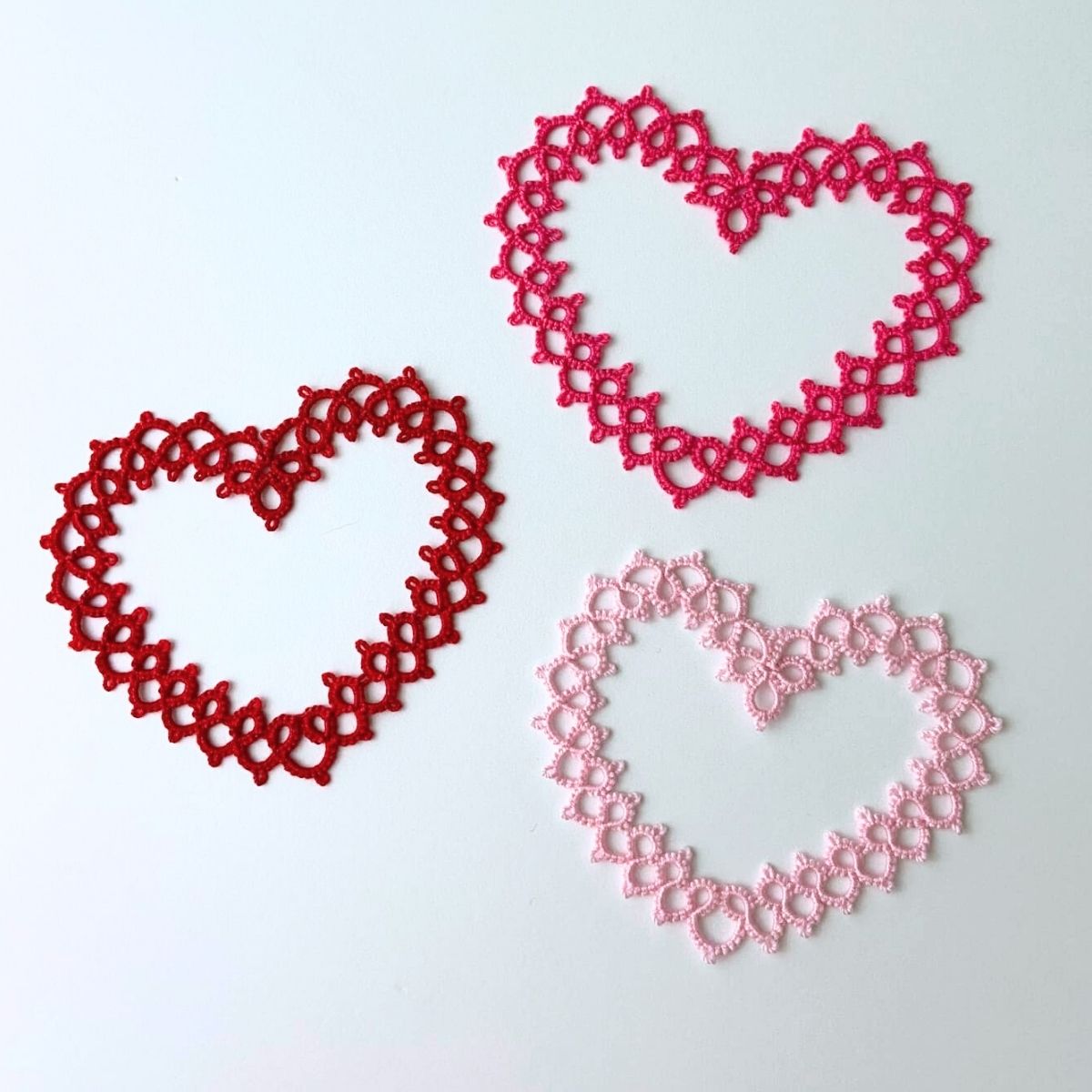 Free and Easy Heart Tatting Pattern and Diagram ...