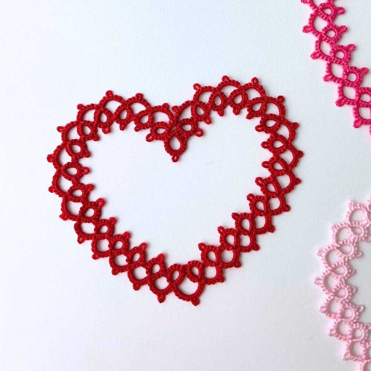 Free and Easy Heart Tatting Pattern and Diagram ...