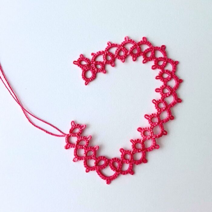 Free and Easy Heart Tatting Pattern and Diagram ...