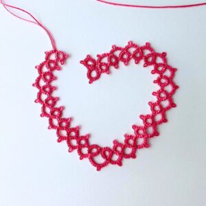 Free and Easy Heart Tatting Pattern and Diagram ...
