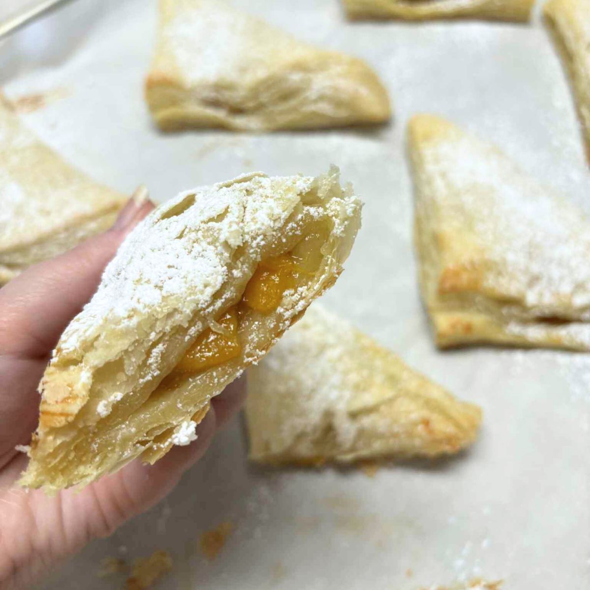 Easy 3-Ingredient Peach Pie Turnovers - NeedlesnBeadsnSweetasCanbe